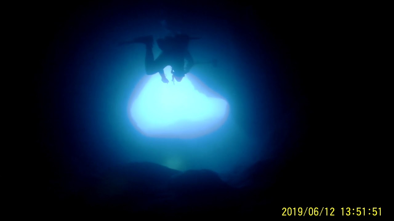 Diving through Elephant Cave - Crete - YouTube