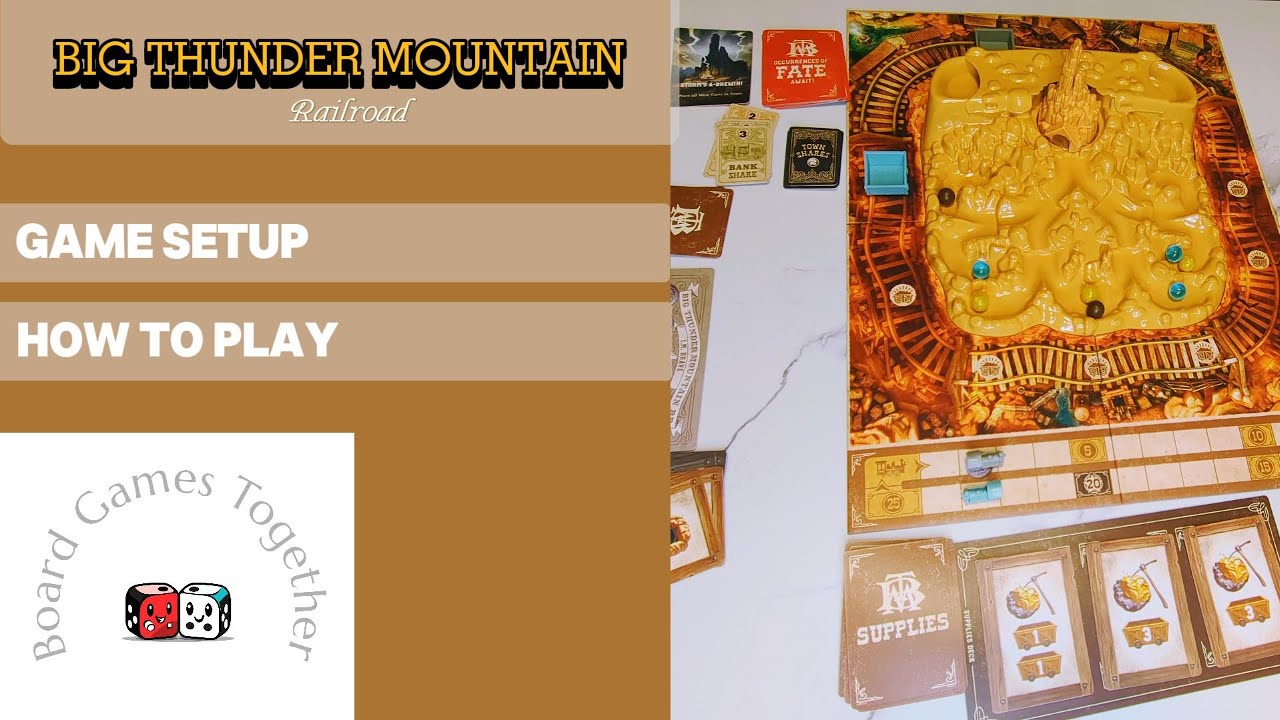 Big Thunder Mountain board game (Setup and How to play) - YouTube