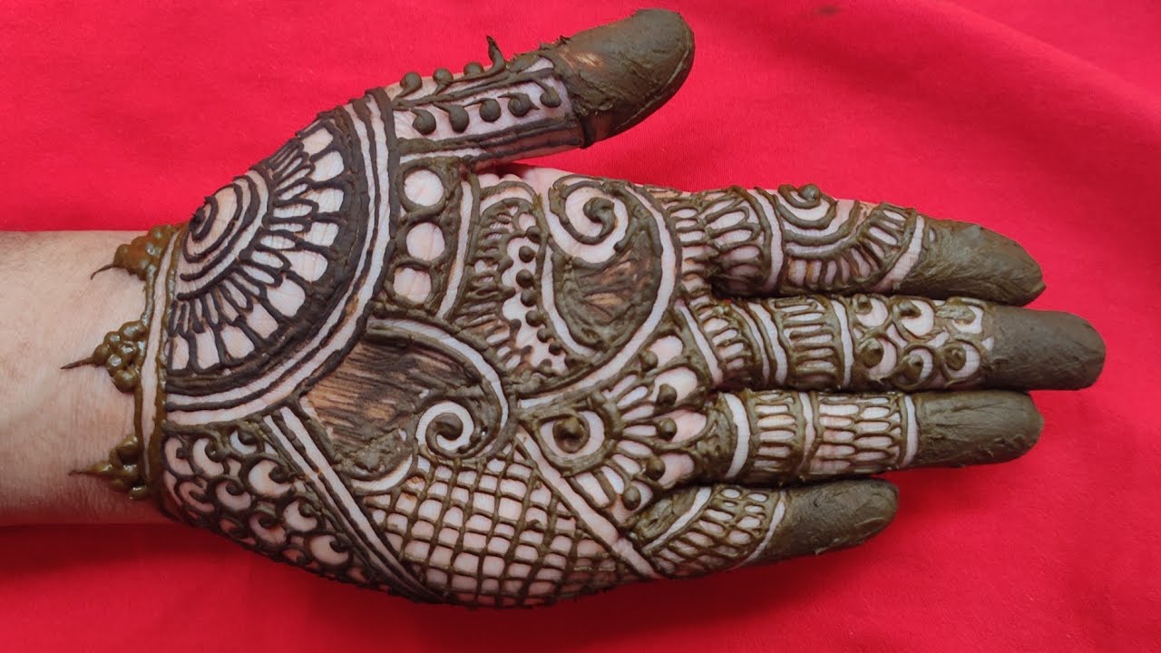 Hatheli ki Mehandi।।Simple Easy Hand Mehandi Design - YouTube