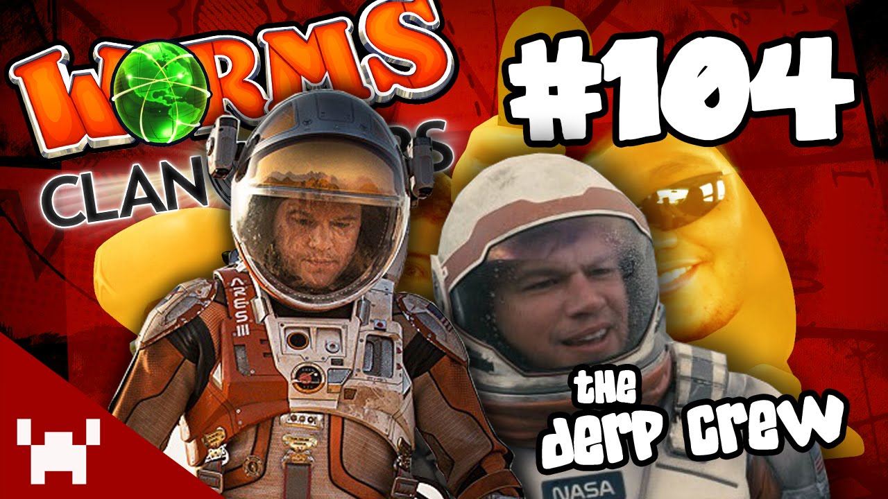 MATT DAMON! (Worms Clan Wars w/ The Derp Crew #104) - YouTube