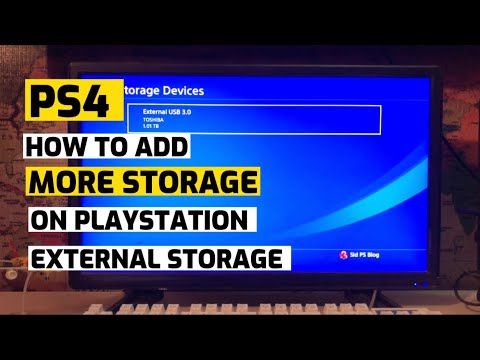 How To Add More Storage On PS4 External Storage PlayStation Easy Method ...