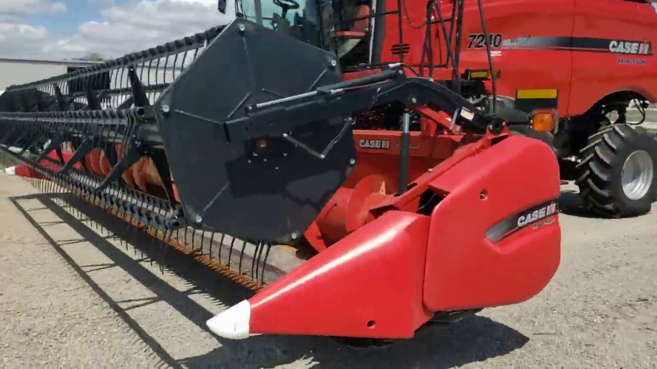 2011 Case IH 3020 30' TerraFlex Header - YouTube