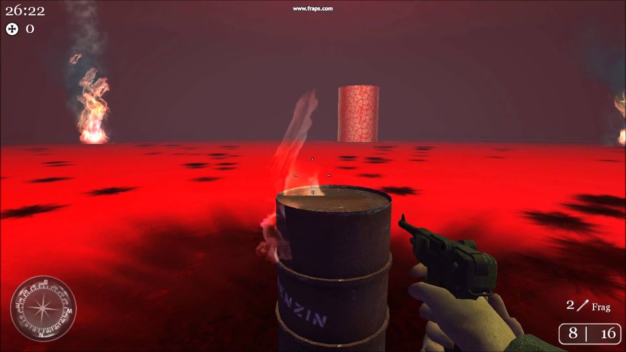 CoD2 Exploding Barrel with siren - YouTube