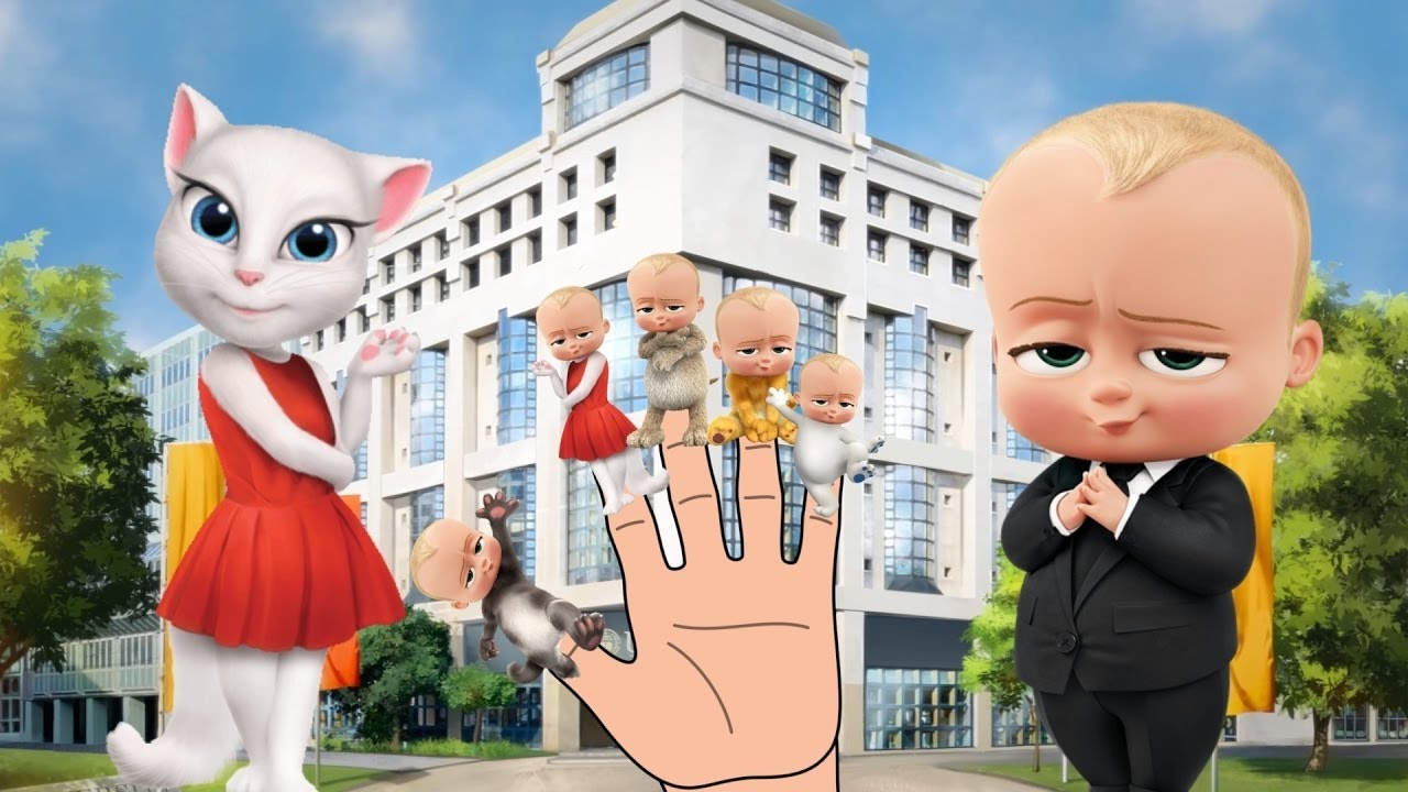 Funny Boss Baby Talking Tom Finger Family Songs Boss Baby Finger Family ...