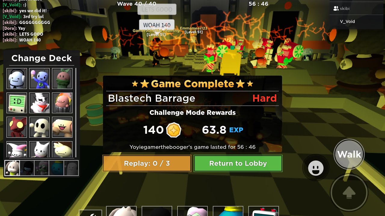 Beating Blastech Barrage In Tower Heroes Roblox! - YouTube