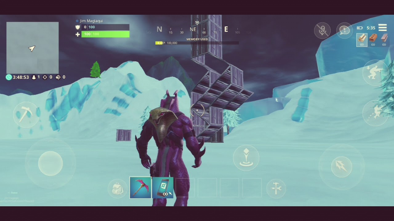Practicing building ( Fortnite) Mobile Gameplay - YouTube