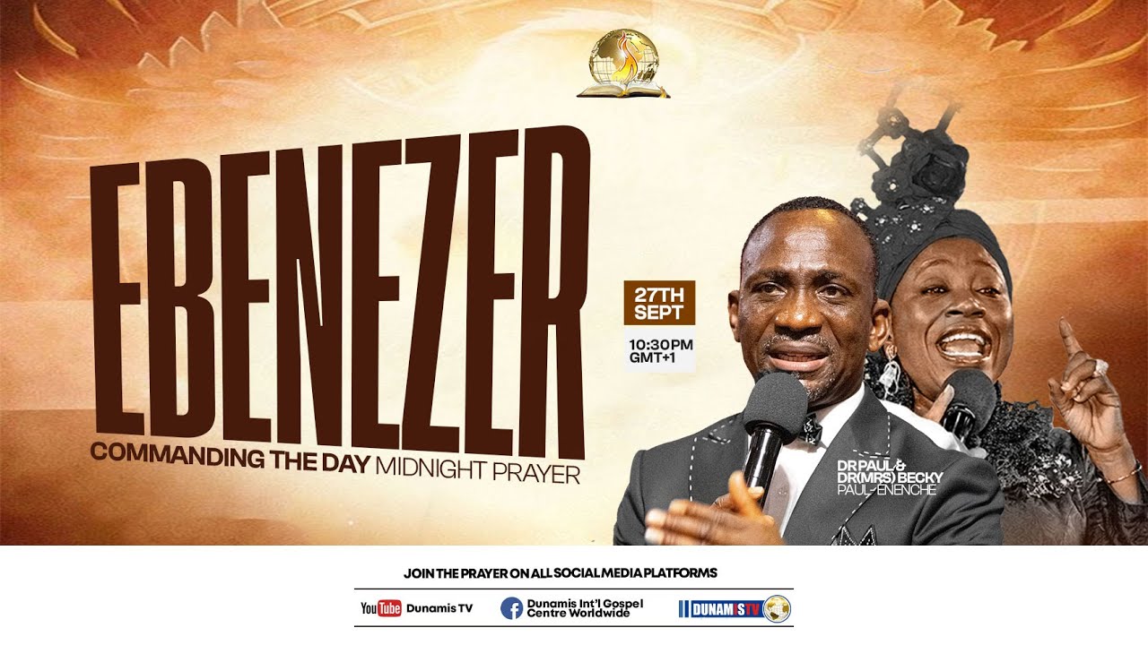 COMMANDING THE DAY MIDNIGHT PRAYER ||EBENEZER || 27-09-2025 - YouTube