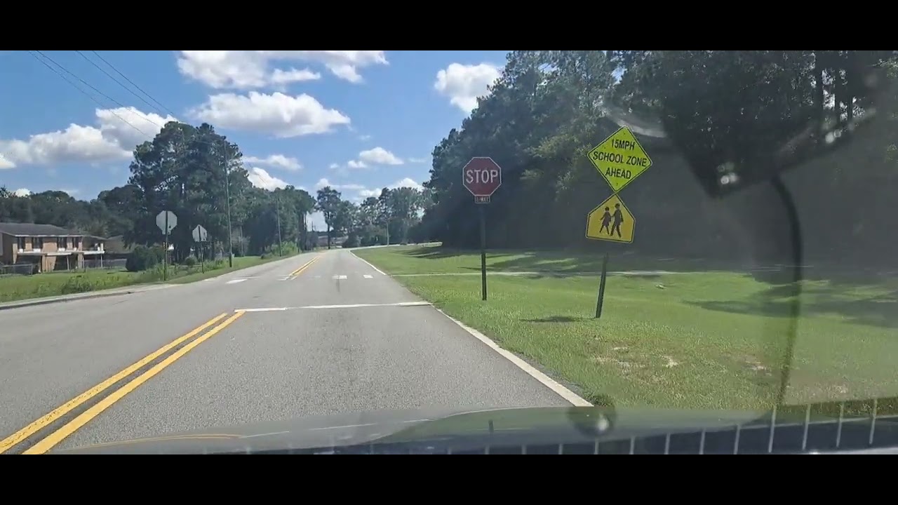 Driving From Liberty Woods Housing In Ft.Stewart To Marne Lanes Bowling ...