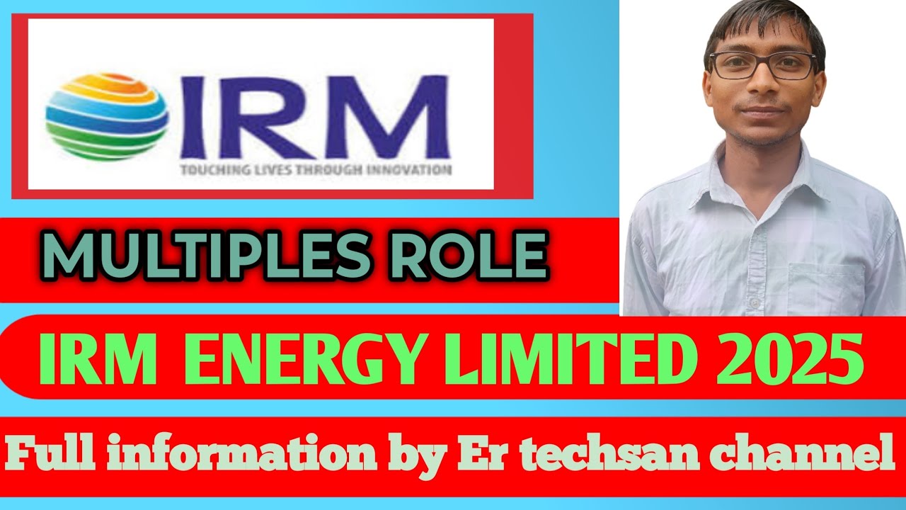 IRM Energy Limited Recruitment 2025 ll CNG Gas hiring ll freshers ...