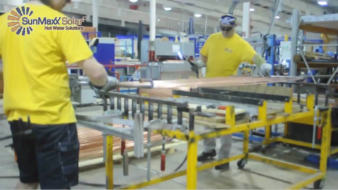 Flat Plate Solar Collectors From SunMaxx - YouTube