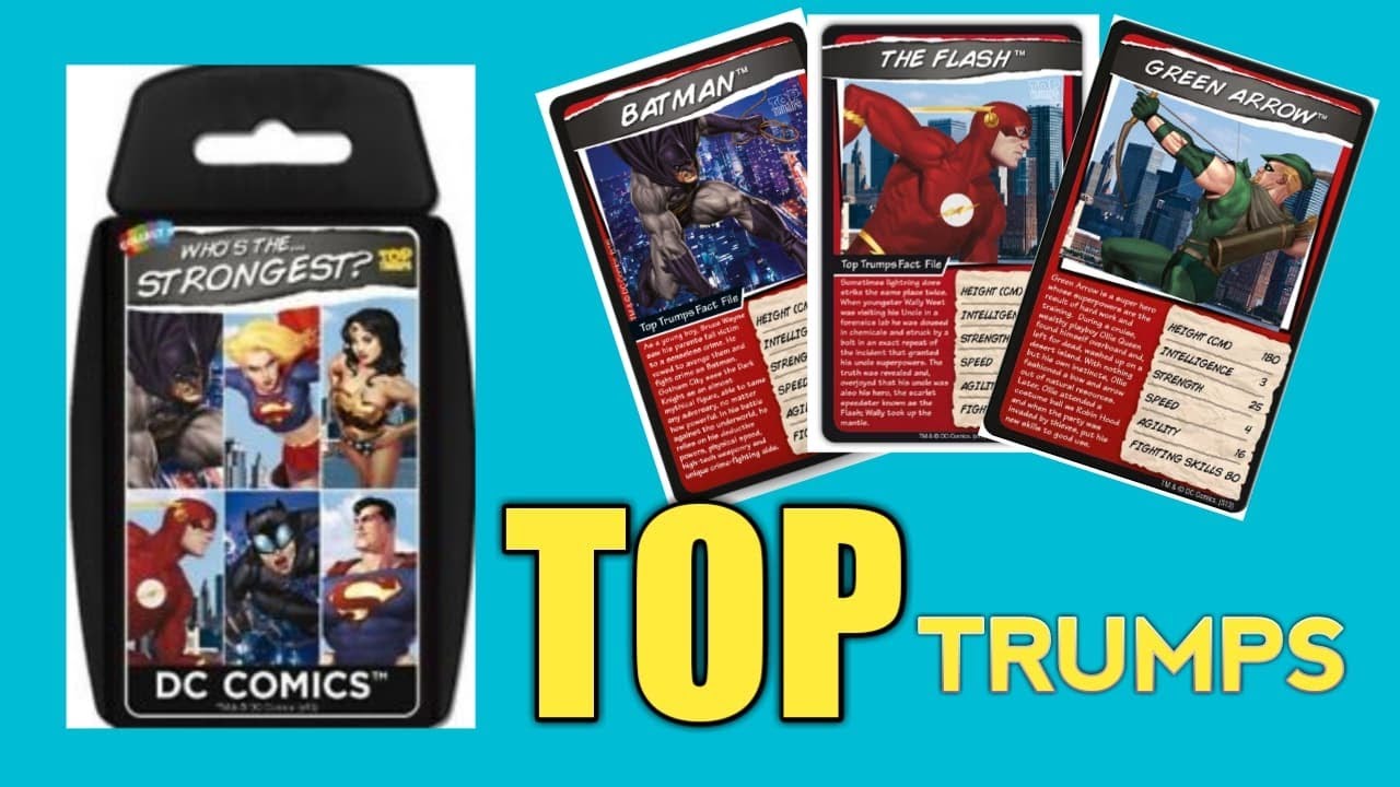 *TOP TRUMPS* *DC COMICS, WHO IS THE STRONGEST? **CARD GAME* - YouTube