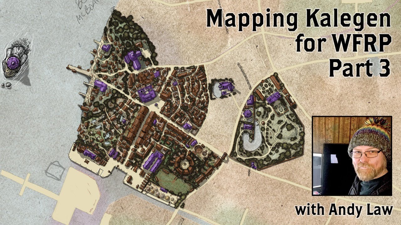 Mapping Kalegen for WFRP Part 3 with Andy Law - YouTube