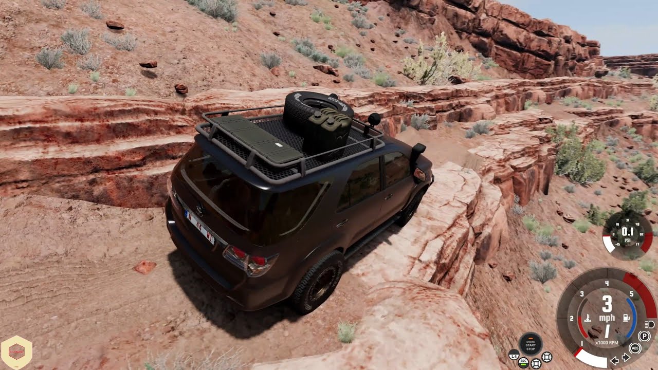 TOYOTA FORTUNER 4X4 OFFROADING | BEAMNG DRIVE - YouTube