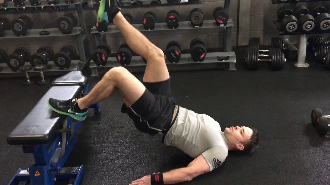 Single leg hip extensions bench - YouTube