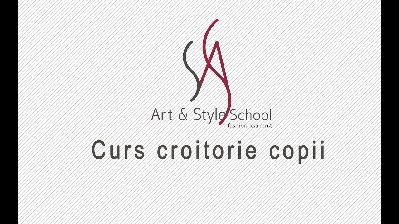 『Curs de croitorie pentru copii 』Art & Style School - YouTube