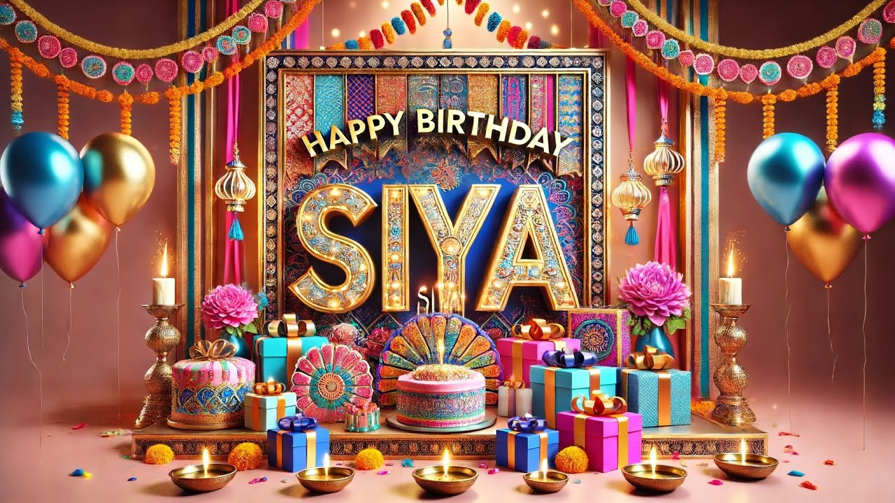 Happy Birthday SIYA! Happy Birthday to you SIYA! Happy Birthday song ...