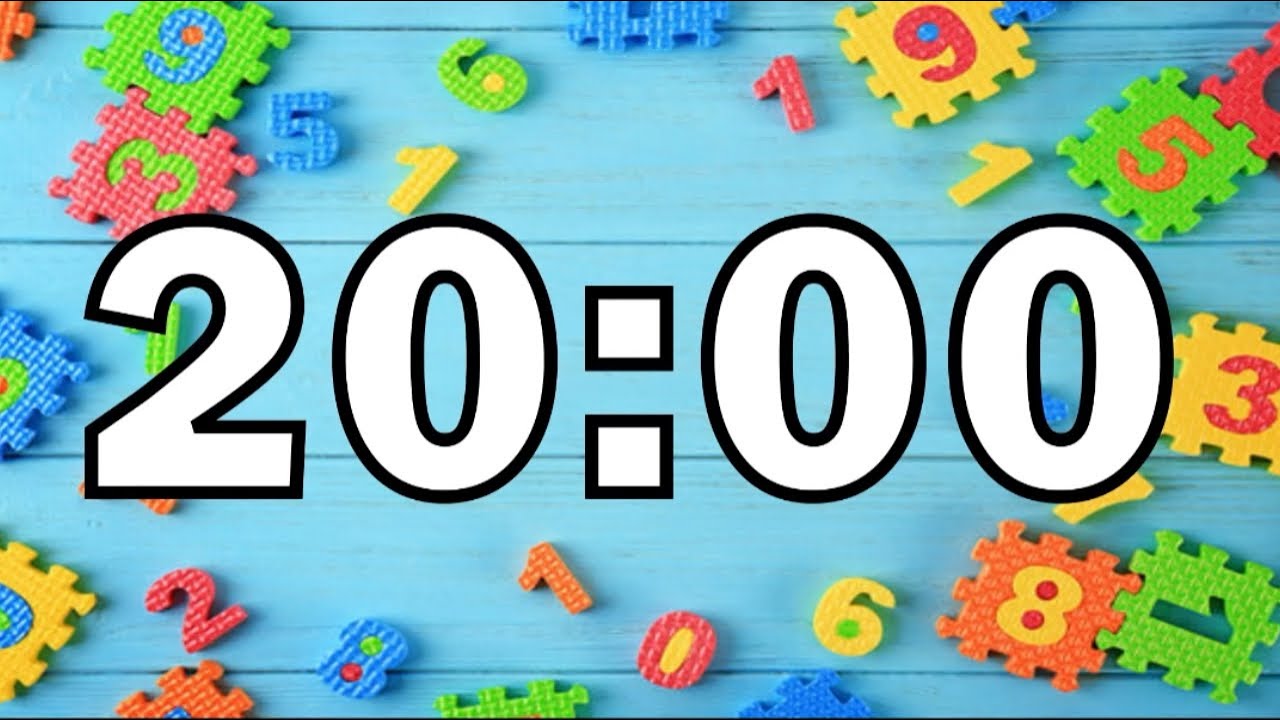 20 Minute Timer | Silent With Voice Chime, Alarm & Shake Effect ⏰ - YouTube