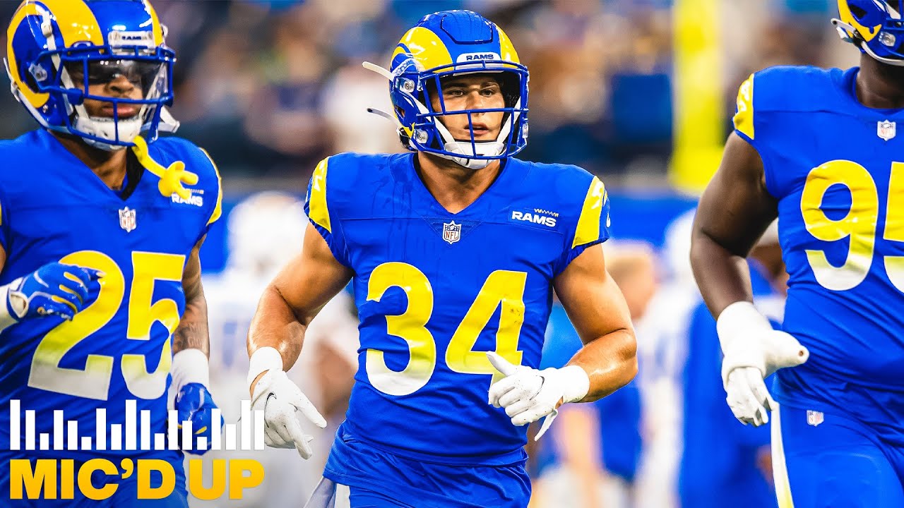 “First Game Of The Year Baby!” Jake Funk Mic'd Up At Rams vs. Chargers ...