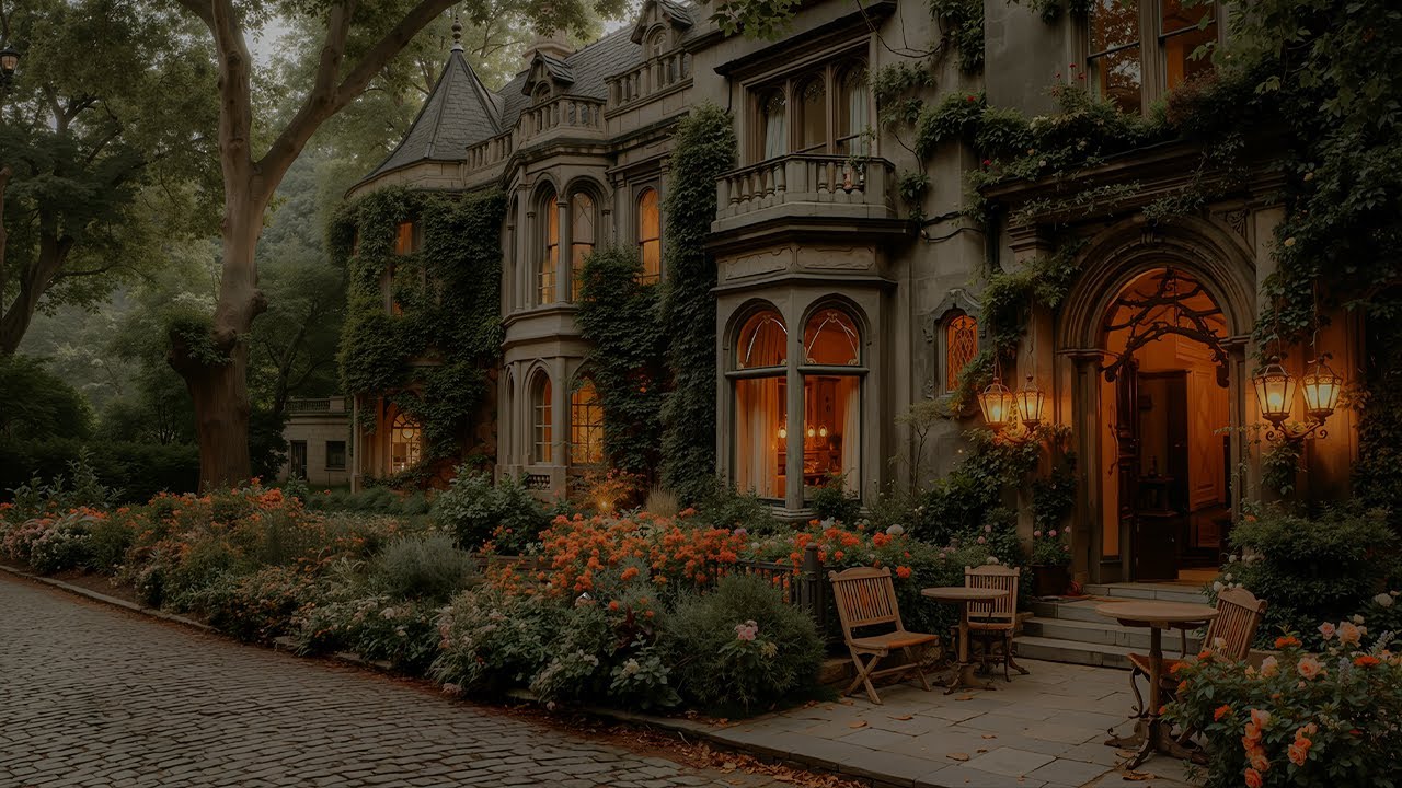 A Quiet Moment Outside the Old Manor | Soft Gothic Ambience for Calm ...