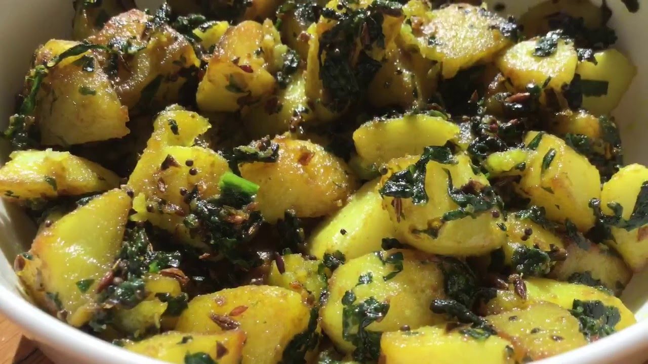 How to make Aloo Palak fry | SImple,Quick and Easy Recipe - YouTube