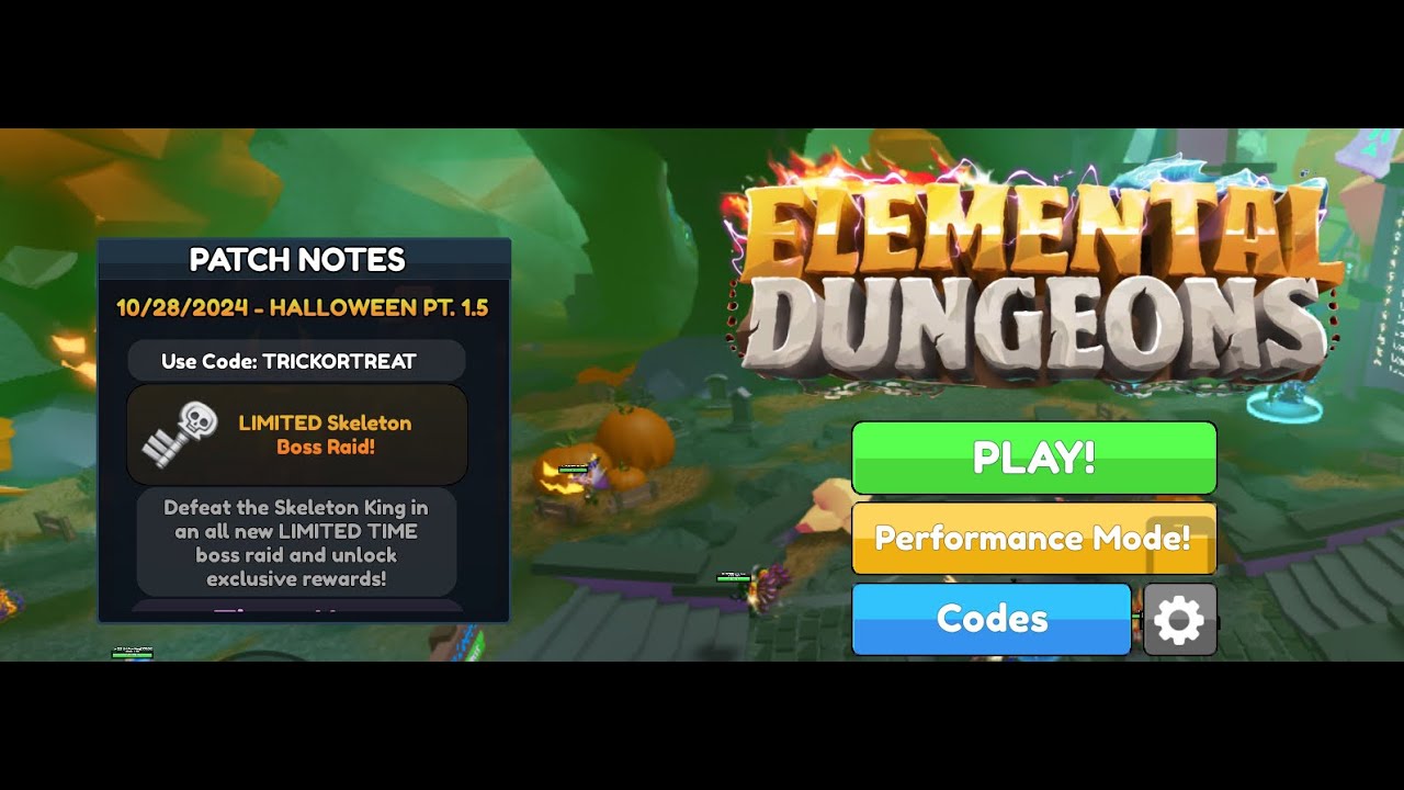 New Elemental Dungeons Skeleton Boss Fight and Chromas - YouTube