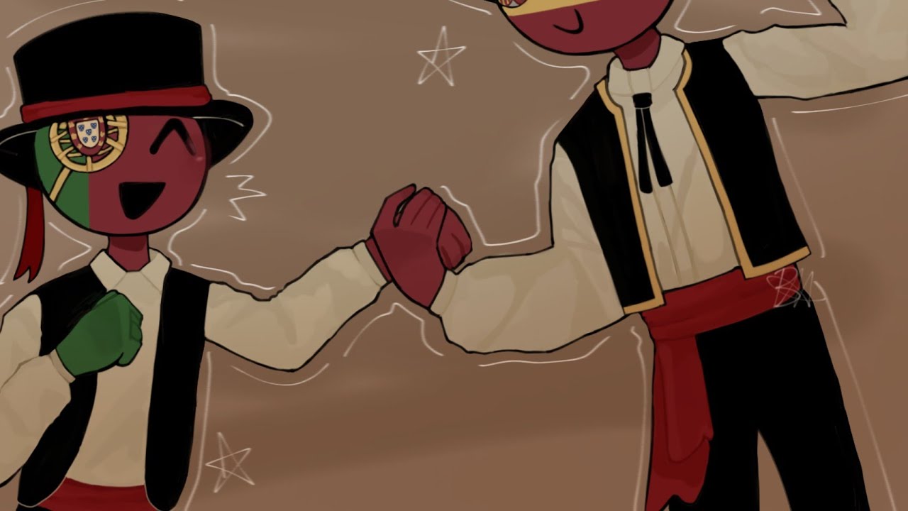 Countryhumans || speedpaint- Portugal and Spain - YouTube