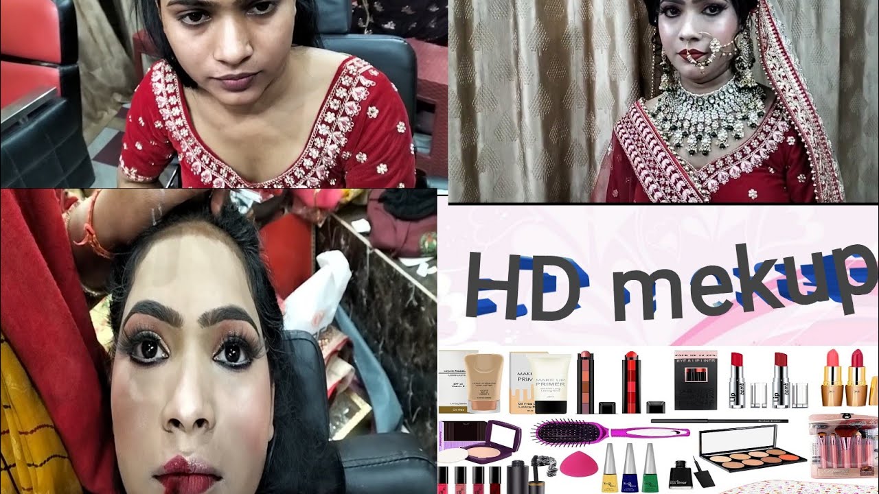 Akanksha Beauty parlour//HD mekup step by step//Dulhan mekup - YouTube