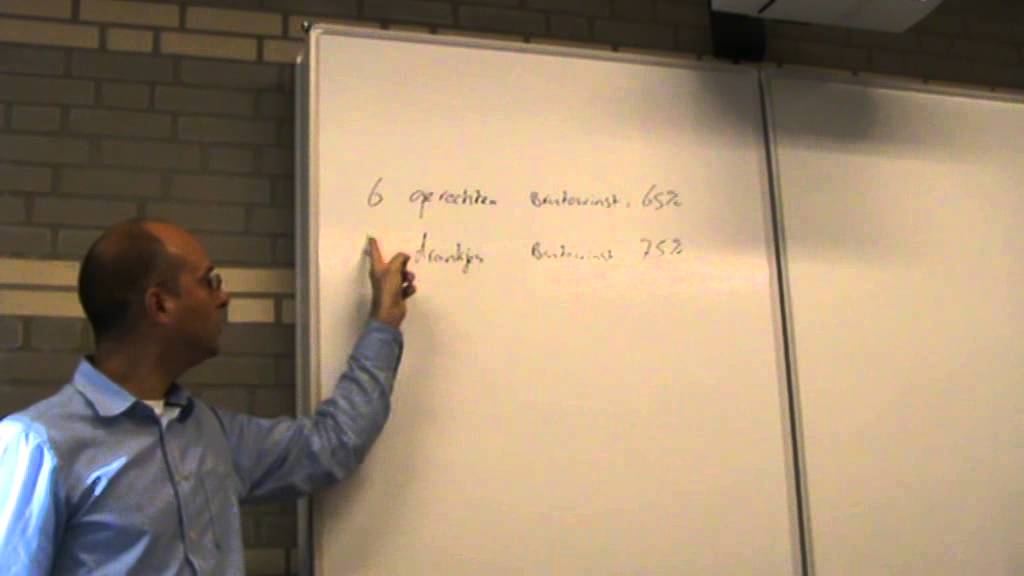 Berekening van een gewogen gemiddelde. - YouTube