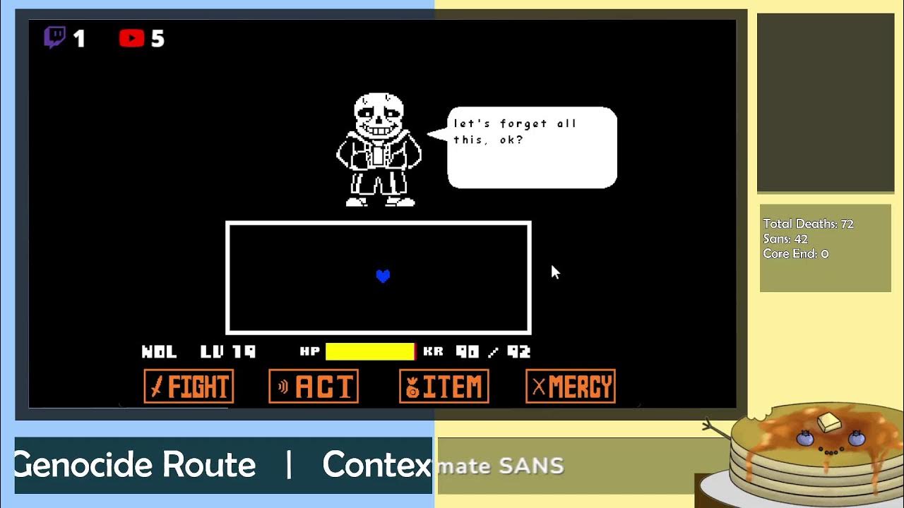 Undertale Genocide Route 1st Playthrough Stream #3 - YouTube