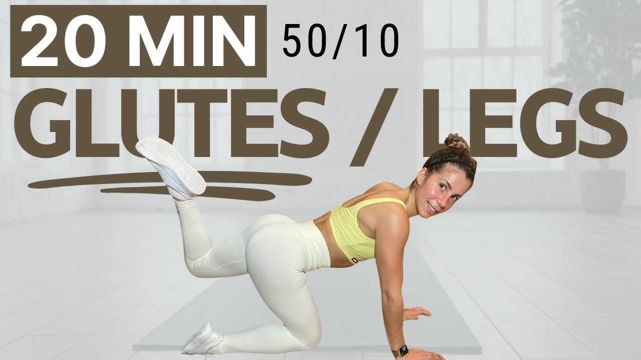 20 MIN GLUTE WORKOUT - You will feel your glute muscles throughout and ...