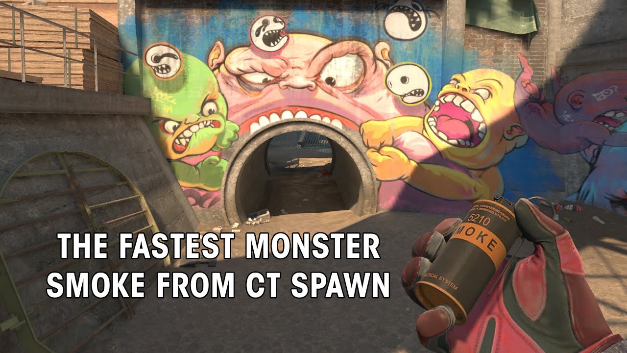The Fastest Overpass Monster Smoke for CT Players | CS2 Utility Guide ...