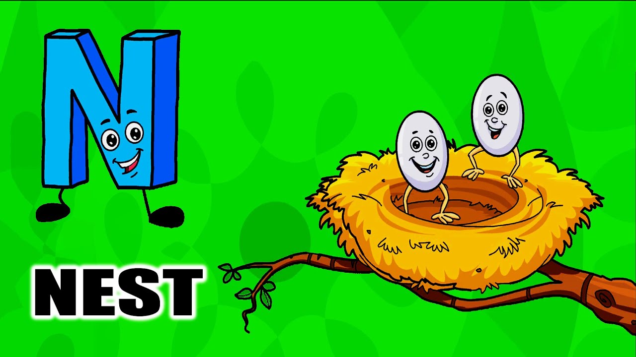 Letter-N song || ABC alphabet song for kids || phonics song for ...