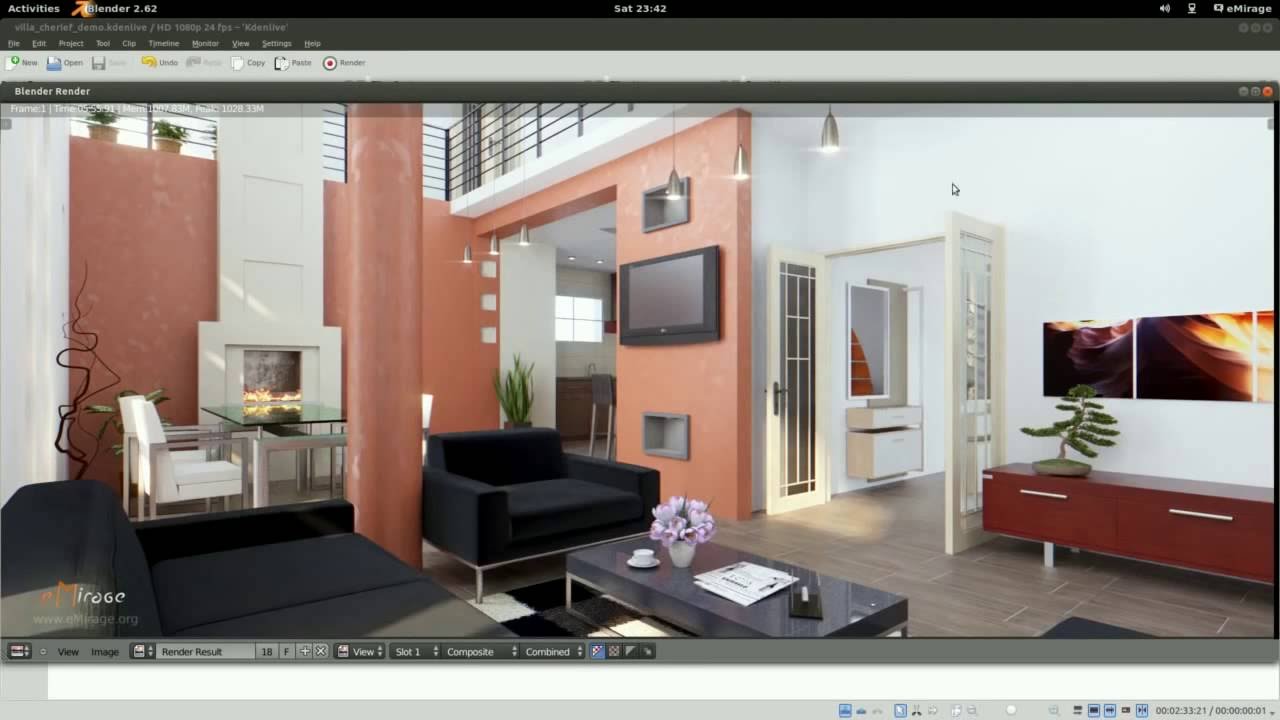 Blender Cycles in action Archviz interior design - YouTube