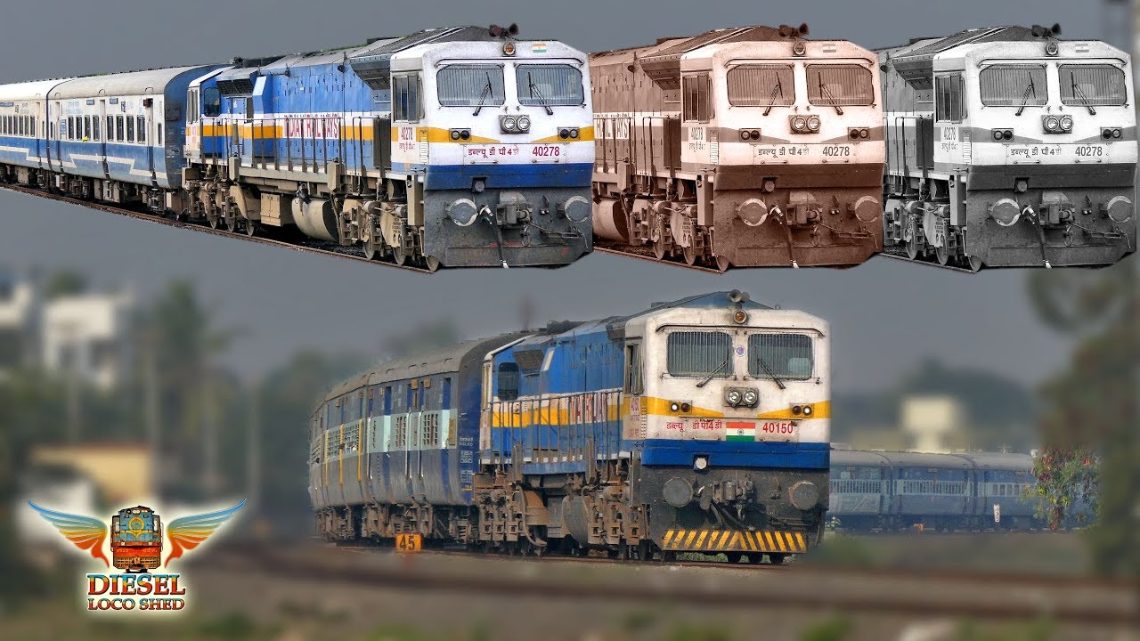 WDP 4D, The ULTIMATE !! The WHITE LORD of Indian Railways !! - YouTube