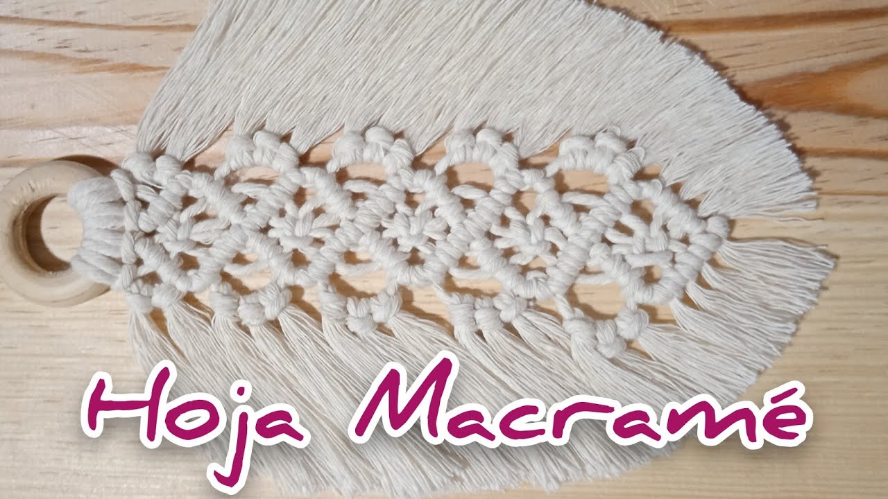 Hoja de Macramé DIY - YouTube