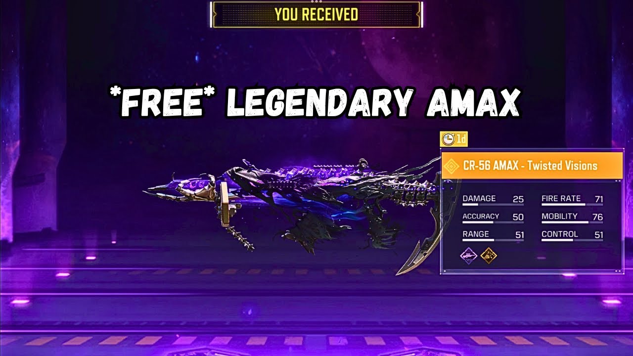*FREE* LEGENDARY AMAX (Twisted Visions Blueprint) - YouTube