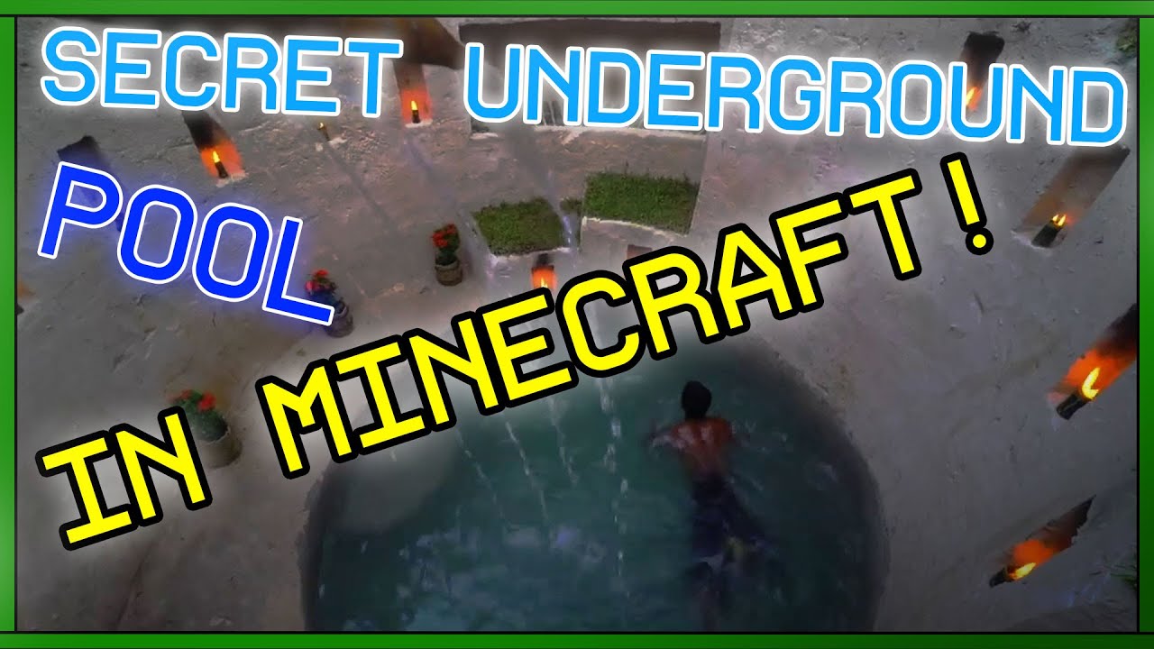 Secret Underground Pool in Minecraft - YouTube