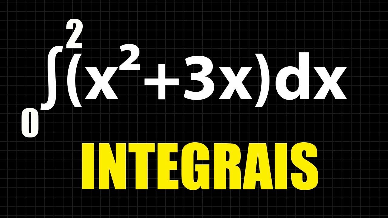Integral Definida de 0 a 2 de x ao quadrado mais 3x dx - Série ...