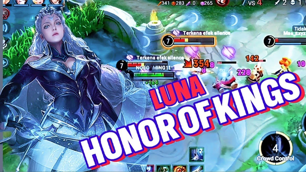 GAMEPLAY MUDAH LUNA HONOR OF KINGS - YouTube