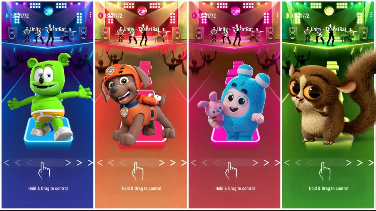 🎶 Who Is Best Gummy Bear 🆚 Paw Patrol 🆚 Oddbods 🆚 Madagascar 🎶 Tiles ...