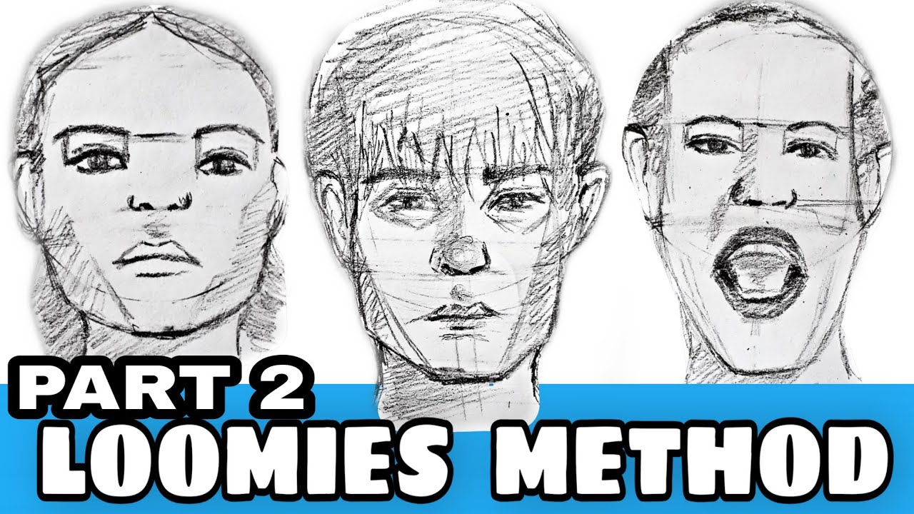 LOOMIS METHOD BASICS 🦋💜🦋 (Part 2) - YouTube