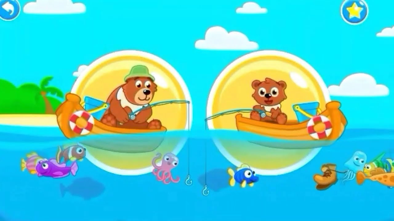 Permainan mancing ikan || Game Beruang memancing ikan seru. - YouTube