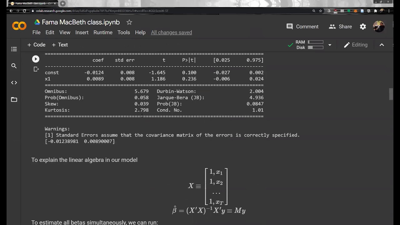 Fama MacBeth regression 05 - YouTube