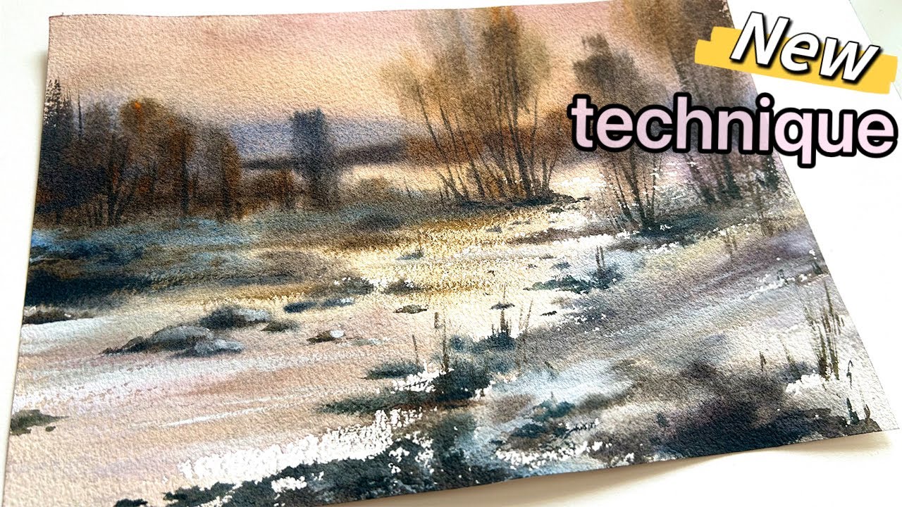 The LAZY Artist’s New Secret? (Watercolor Technique Tested) - YouTube