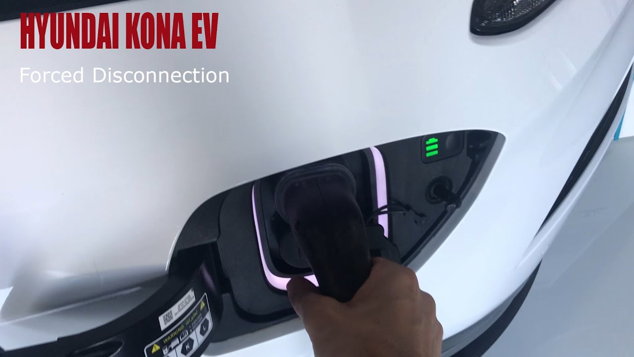 KONA EV - Forced Detachment of Charging Cable - YouTube