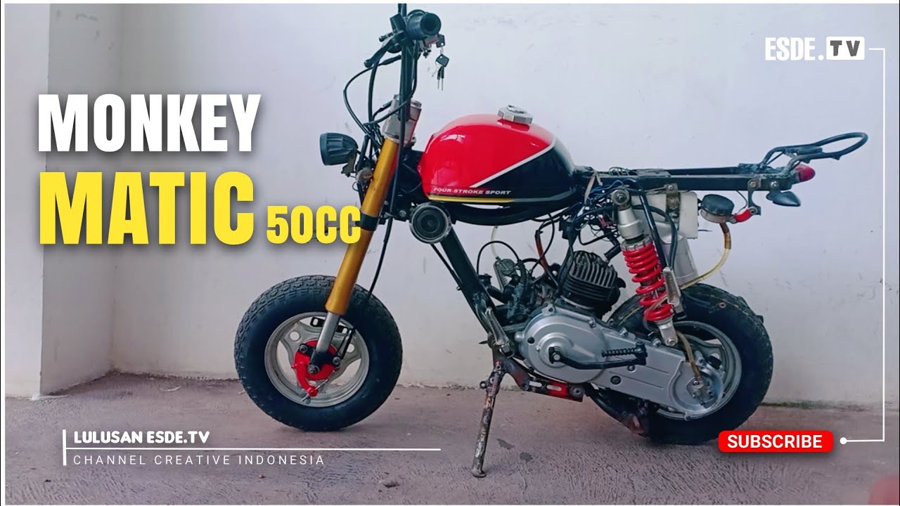 MEMBUAT MOTOR MINI 50cc MATIC By ESDE.TV - YouTube