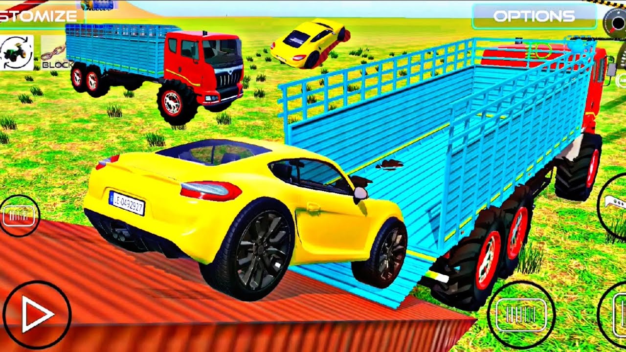 porch car fortuner car game load truck and unloading Indian Vichele ...