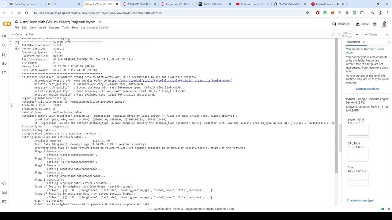 AutoGluon with GPU by Nisarg Prajapati - YouTube