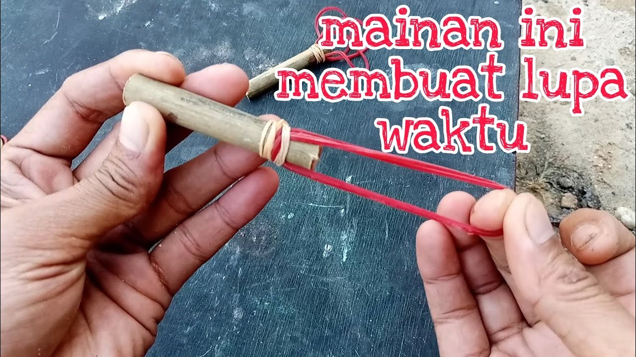 membuat tembakan dari karet dan bambu - YouTube
