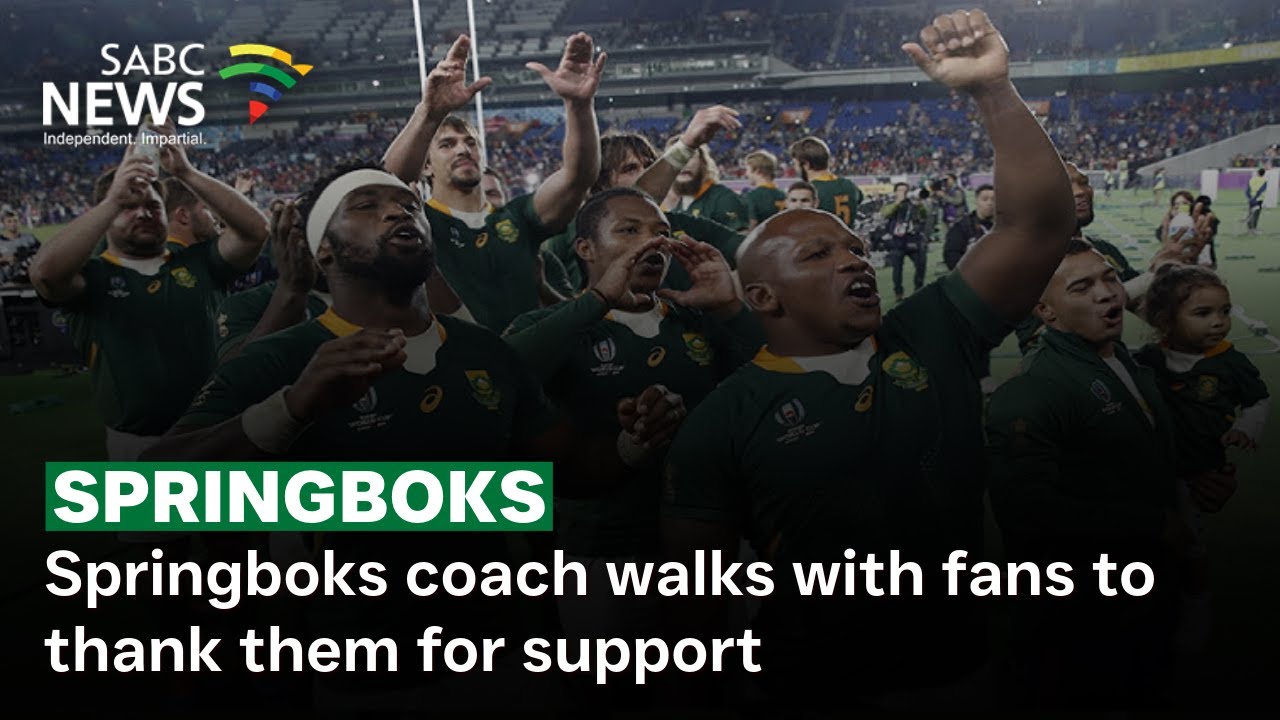 Christmas I Springboks coach walks with fans to thank them for support ...